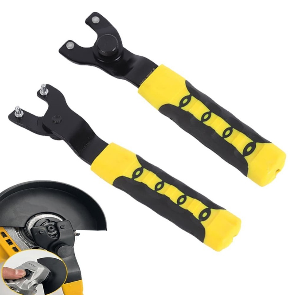 Angle Grinder Wrench Lock Nut Tool Non-slip Plastic Handle Detachable ...