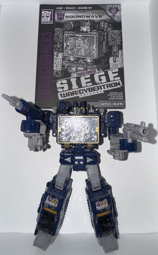 Transformers 2019 WFC Siege Soundwave Voyager Class Figure 100% ...