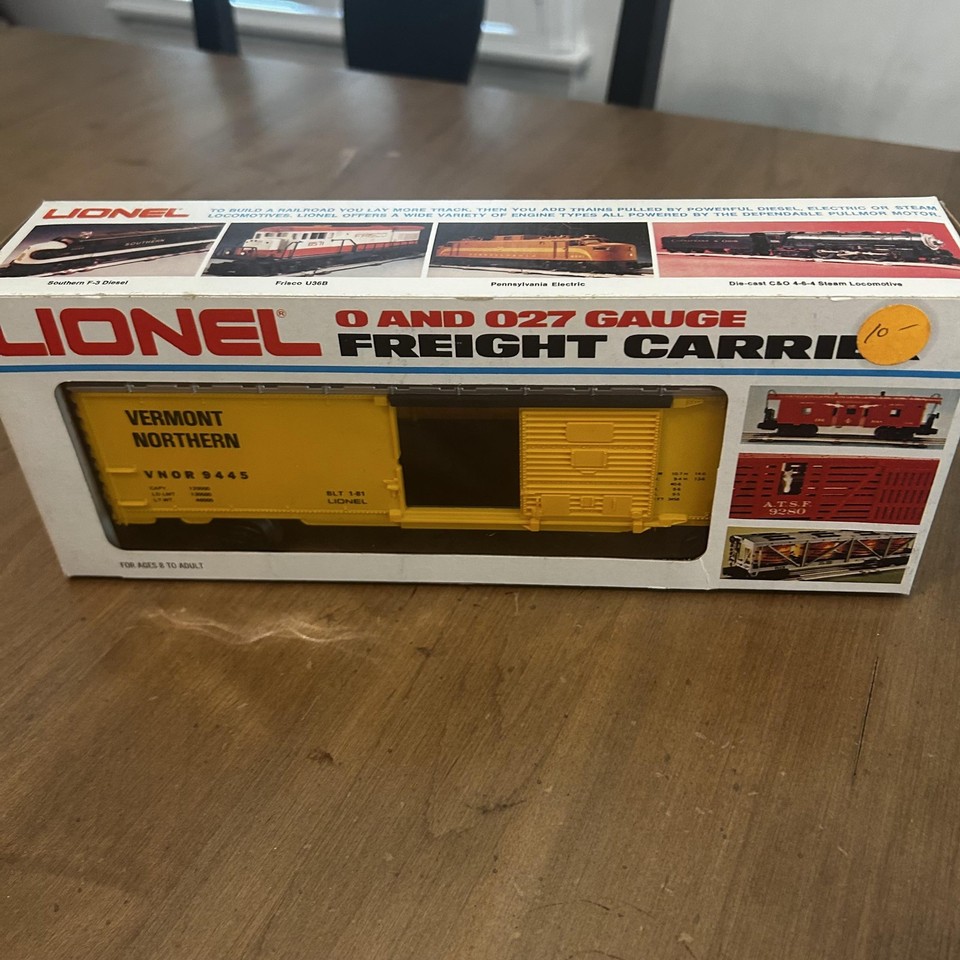 Vintage Lionel Vermont Northern Box Car 6-9445 O 027 Gauge Freight ...