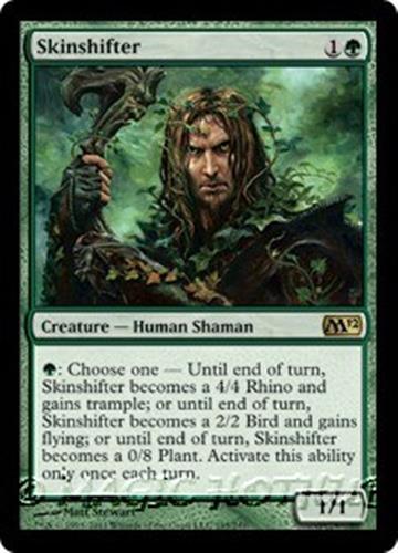 SKINSHIFTER M12 Magic 2012 MTG Green Creature — Human Shaman RARE | eBay