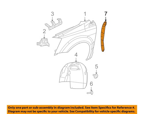 CHRYSLER OEM Fender-Silencer Left 5028683AA | eBay