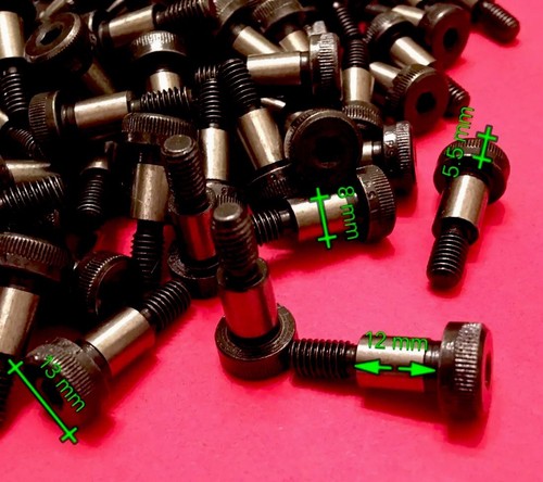 M8 X 12mm SHOULDER BOLT STEEL 5 Pcs. See Pictures For Dimensions | eBay