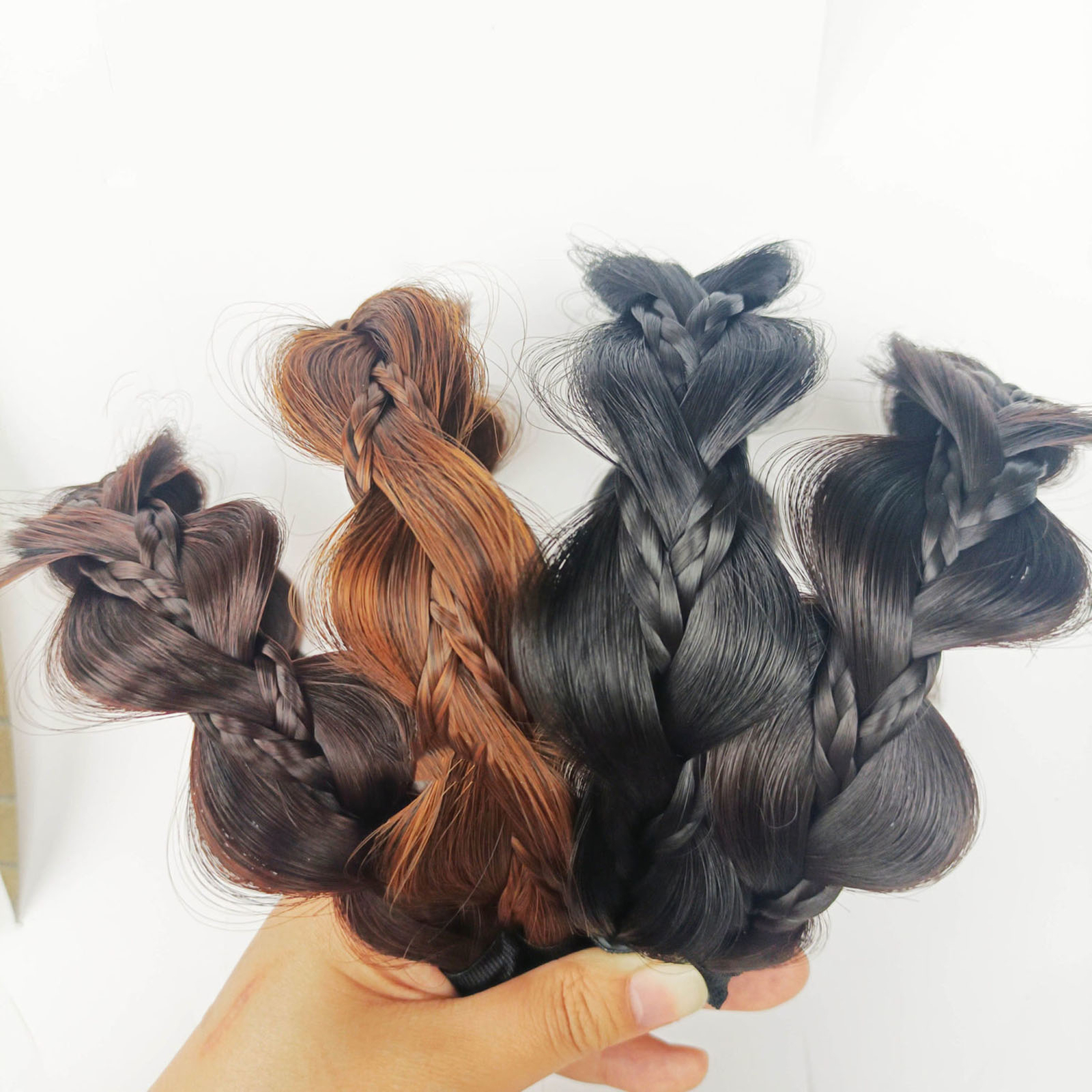 Women Headband Three-strand Twist Braid Decorative Fake Hair Wig Hair ...