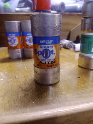 New Ferraz Shawmut Smart Spot AJT50 Amp Fuse Class J Bussmann LPJ-50SP ...