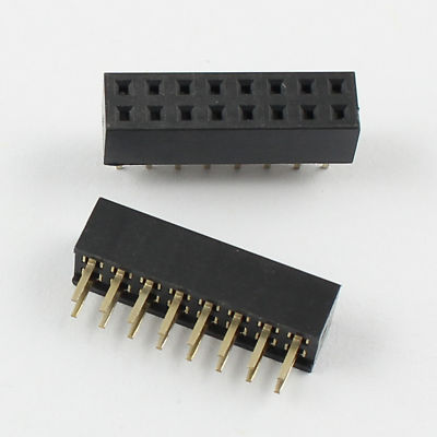 10Pcs 2mm 2x8 Pin 16 Pin Female Double Row Straight Pin Header Strip | eBay