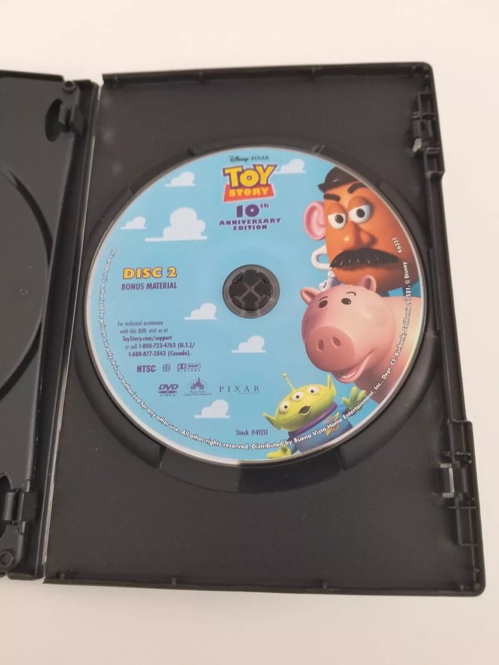 Toy Story 10th Anniversary Edition 2-DISC Set (DVD, 2005) Disney/Pixar ...