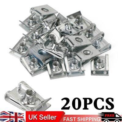 20x Fairing Clips M6 6mm Bodywork Panel Spire Clip Motorcycle Speed ...