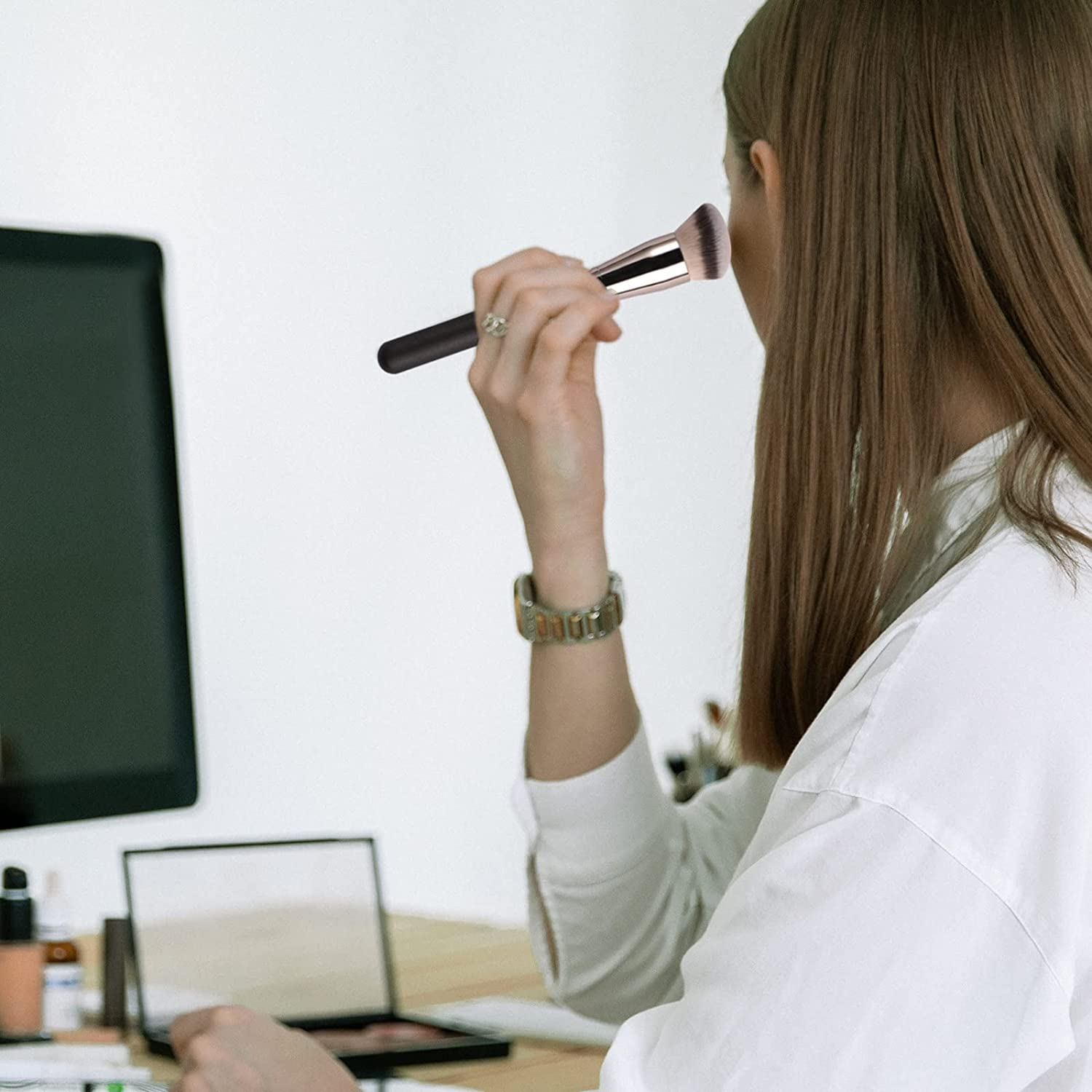 3Pcs Foundation Concealer Brush, Slanted Foundation Brush for Liquid ...