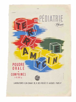 1950s Pfizer Print Ad - Paris, France | eBay