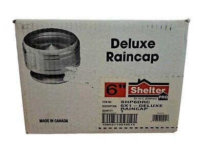 Shelter Pro Stainless Steel 6" Deluxe Raincap SHP6DRC Woodstove HY-C ...