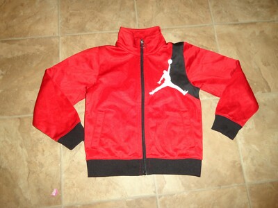 Boy's Jordan Zip Up Red/Black Jacket Size 4 | eBay