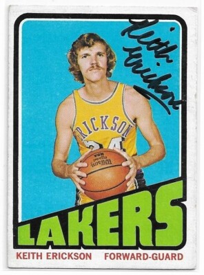 KEITH ERICKSON Autographed Signed 1972-73 Topps card #140 Los Angeles ...