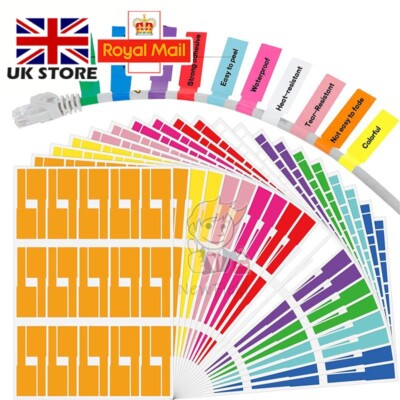 Cable Wire Waterproof Labels Identification Markers Self-adhesive Tags ...