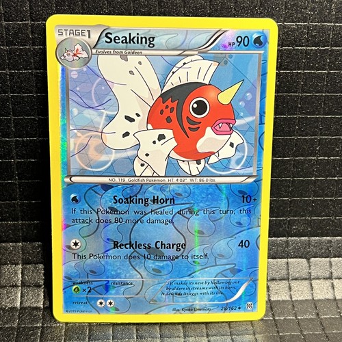 Seaking #28/162 BREAKthrough Reverse Holo Uncommon Pokemon Card | eBay