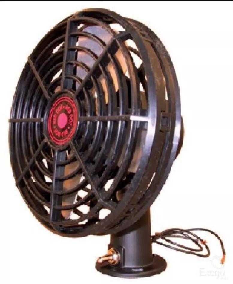 24 Volt Two Speed Black Dash Fan 24 Volt 2 Speed Dash Fan REDDOT ...