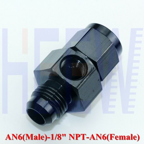 Female AN6 With 1/8" To Male 6AN NPT Side Port Gauge Sensor Coupler ...