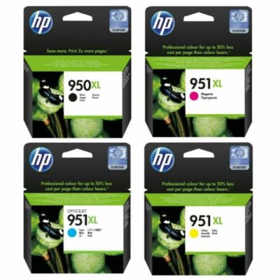 Genuine HP 950XL/951XL Black & Color Ink Cartridges for OfficeJet 251DW ...