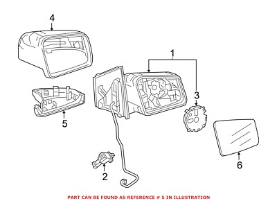 Genuine OEM Left Mirror Molding Driver Left for Mercedes 1768100115 | eBay