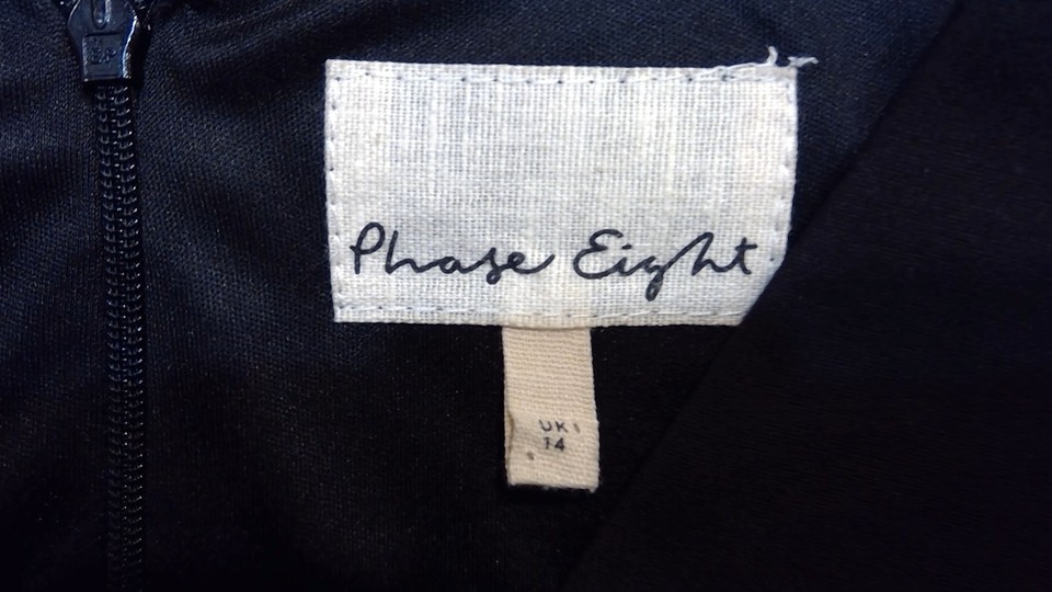 PHASE EIGHT LADIES BLACK LONG SLEEVE DRESS SIZE UK 14 CG I04 | eBay UK