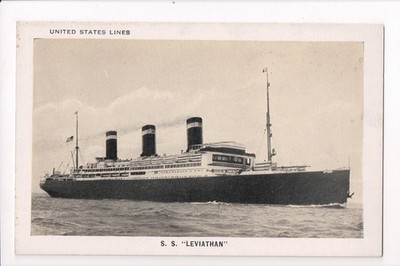 Ship Postcard - LEVIATHAN - SS Leviathan - w04205 | eBay