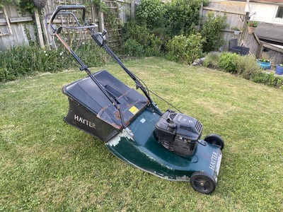 Hayter Harrier 56 Petrol Self Propelled Rotary Lawn Mower With Grass ...