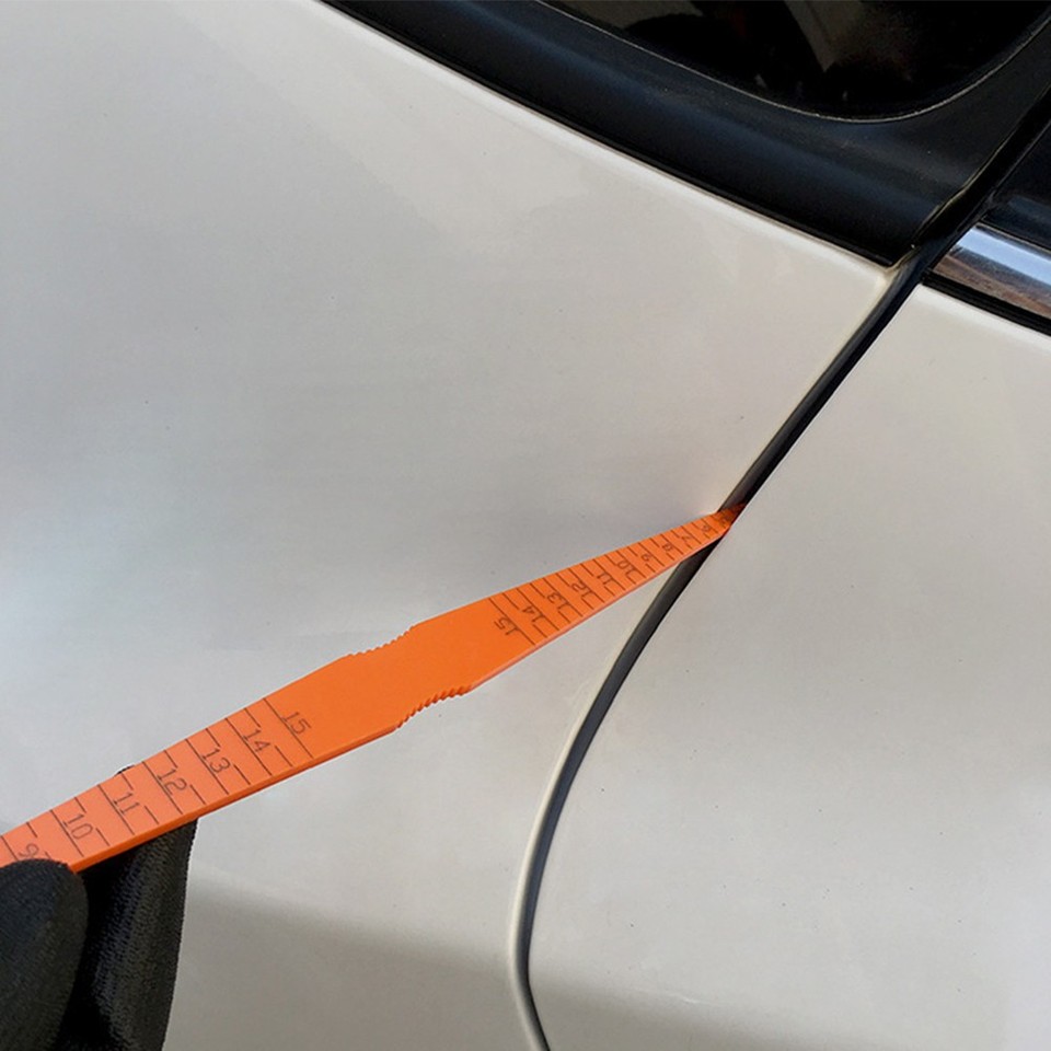 2Pcs Plastic Panel Gap Ruler Car Door Alignment Measuring Tool Orange ...