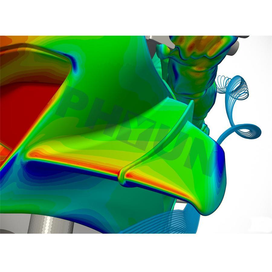 Carbon Fiber ABS Motorcycle Side Body Winglet Wings Wind Spoiler Air ...