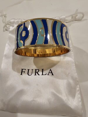 Furla Blue Wide Italian Bangle | eBay