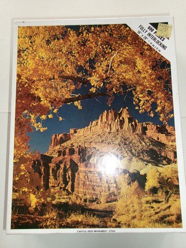NEW SEALED VTG WHITMAN JIGSAW PUZZLE 600 PCS CAPITOL REEF MONUMENT UTAH ...