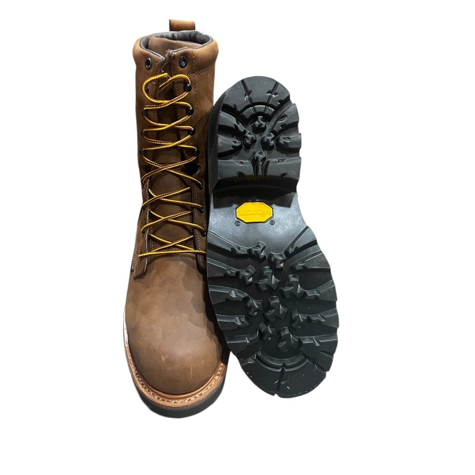 Red Wing 4417 Logger Brown Lace up Combat Style Boots | eBay