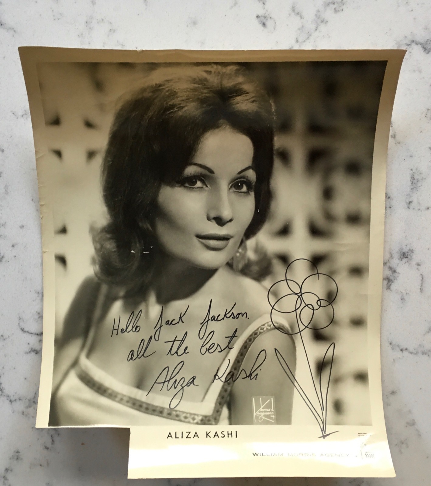 VINTAGE AUTOGRAPHED SIGNED PRESS PHOTOGRAPH ALIZA KASHI SINGER ...