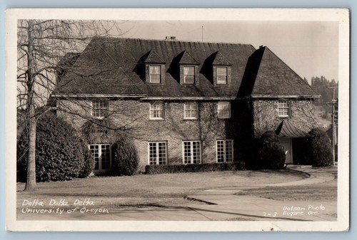 Oregon OR Postcard RPPC Photo University Of Oregon Delta Delta Delta ...