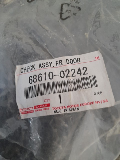 2018 TOYOTA AURIS E18 FRONT DOOR OPENING STOP 6861002242 68610-02242 ...