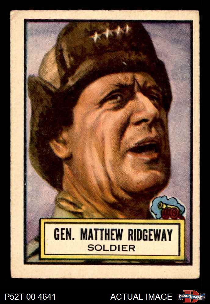 1952 Topps Look 'N See #35 General Matthew Ridgeway 4 - VG/EX | eBay