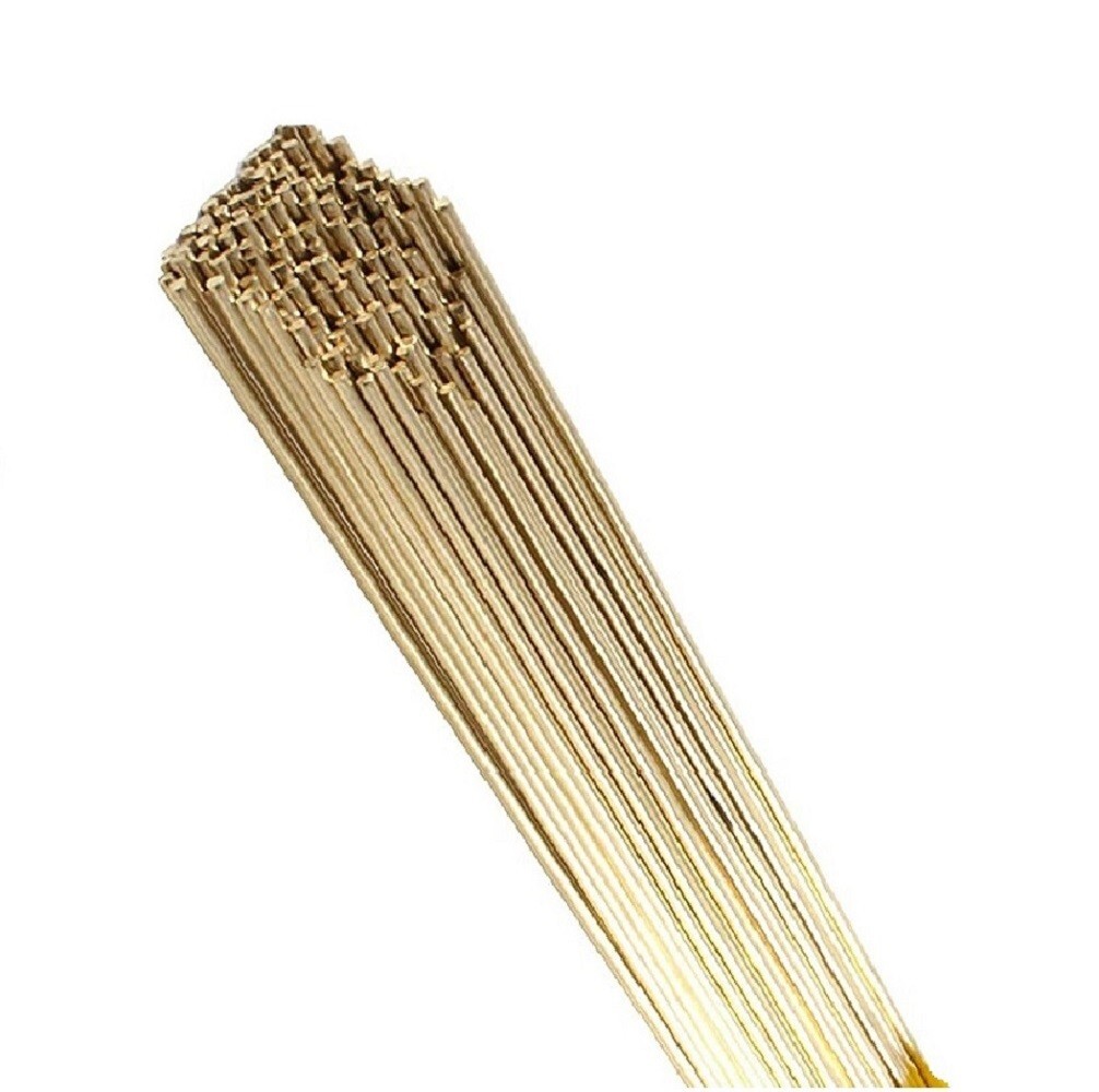 2 lbs Low Fuming Bronze Brazing Rod Bare RBCuZn-C 1/8” X 36" Bare ...