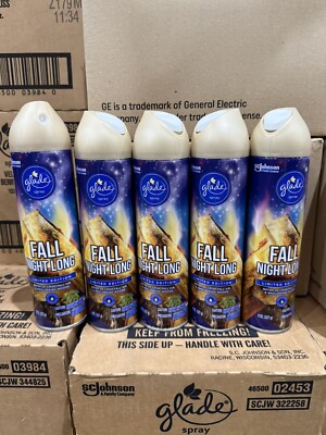 5 Glade Limited Edition "Fall Night Long" Spray Air Freshener Room Mist ...