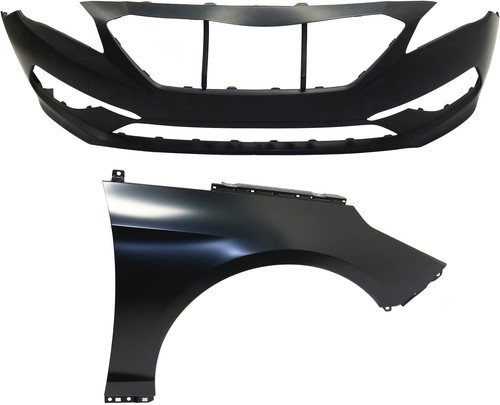 86511C2000, 66321C1000 CAPA Set of 2 Bumper Covers Fascias Front for ...