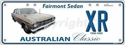 Ford XR Falcon Fairmont Car Number Plates Licence Vanity Sign license ...