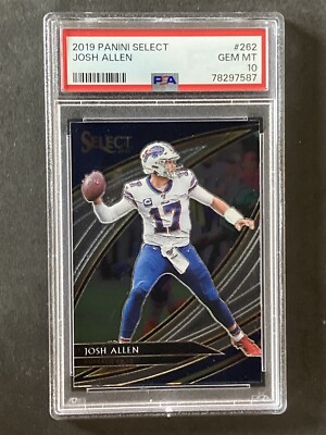 2019 Select #262 Josh Allen 2nd Year Card Bills Gem MINT PSA 10 | eBay