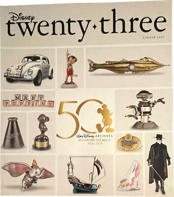 Disney Twenty Three D23 Summer 2020 Magazine Disney Archives 50th | eBay