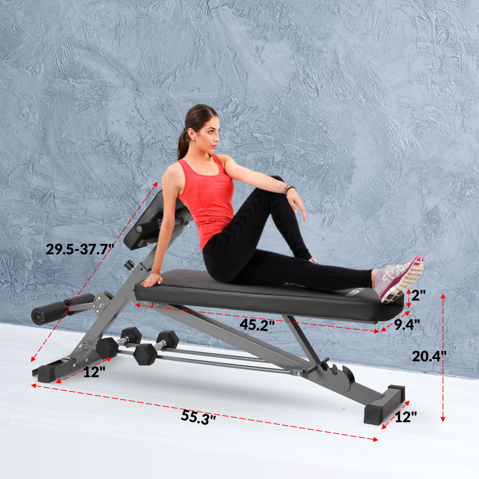 HolaHatha Multi Functional Weight Training Exercise Bench for Full Body ...