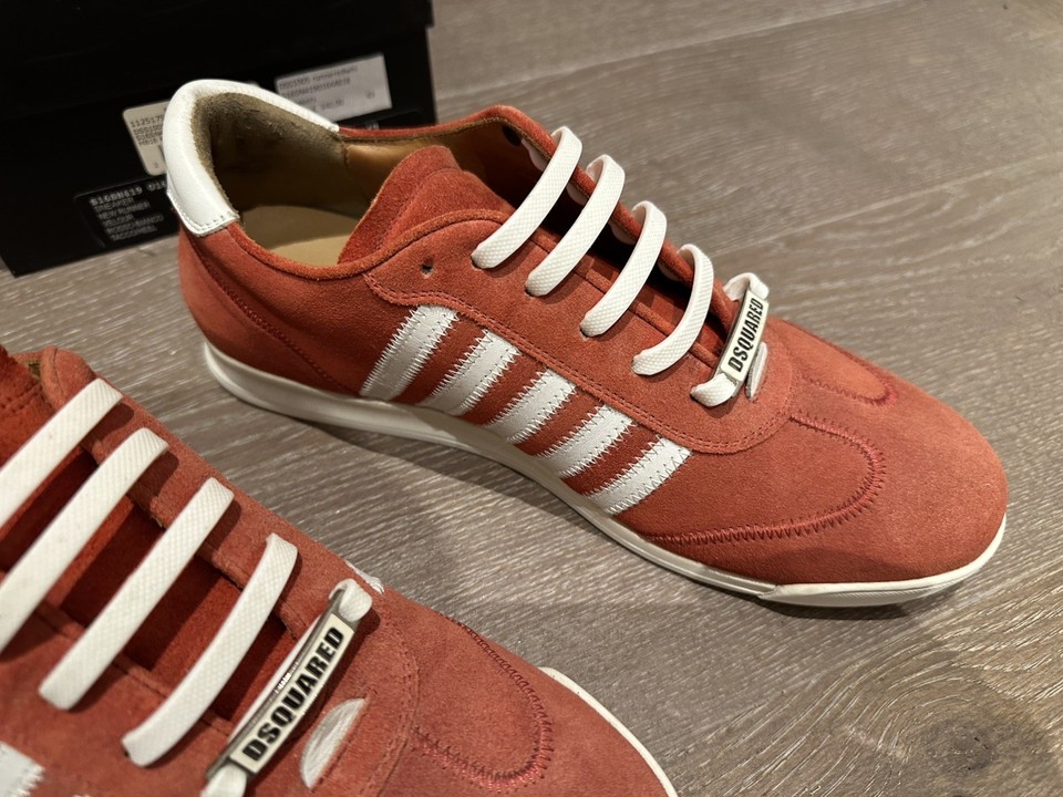 Dsquared Sneaker / Kalbs- und Velourleder / rot-weiß / Gr. 43 | eBay UK
