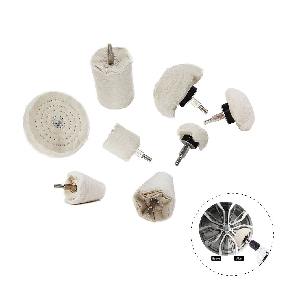 Buffing Pad Polishing Mop Car Wheel Buffer Polisher Kit Drill ...