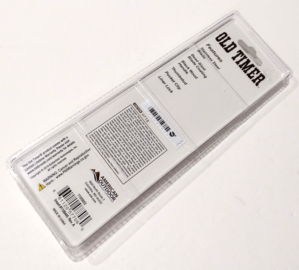 Schrade Old Timer Spring Open Assisted Drop Point Folding Pocket Knife ...