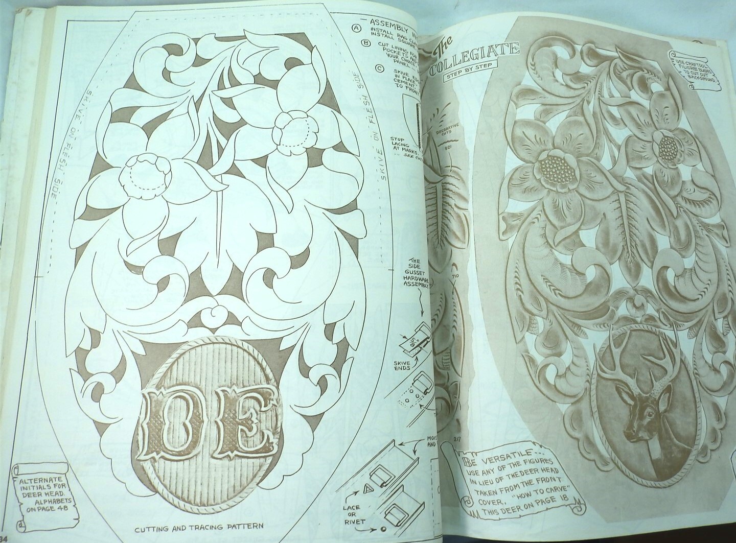 How to Carve Leather. Al Stohlman. Figure Carving Dye Chart Method ...