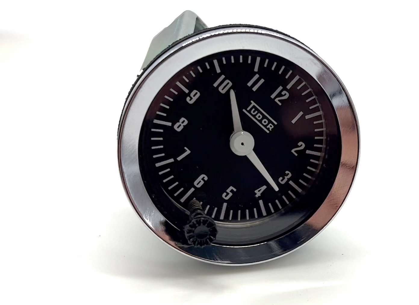 Tudor 12v Classic Car Time Clock Gauge 52mm Analogue Black MG, Mini ...