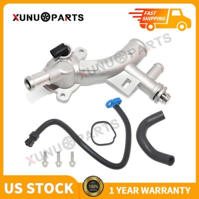 Aluminum Coolant Water Outlet w/ Inlet Hose for Chevrolet Cruze Sonic ...