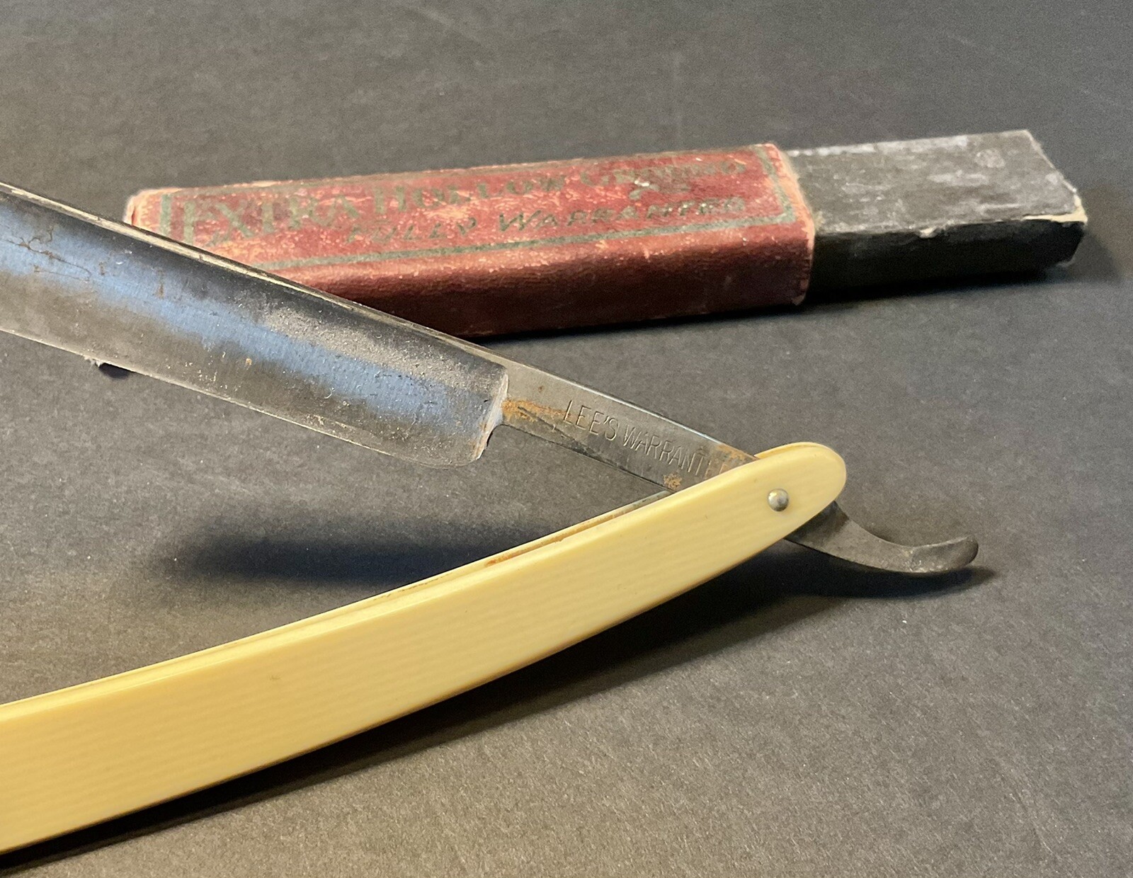 vintage straight edge razor Lee’s Warranted Extra Hollow Ground | eBay