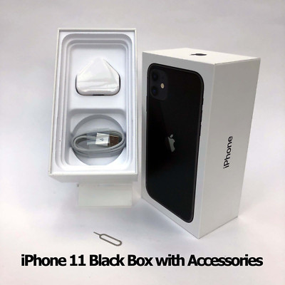 Apple iPhone 11 original box only 64GB Black with charger and cable and ...