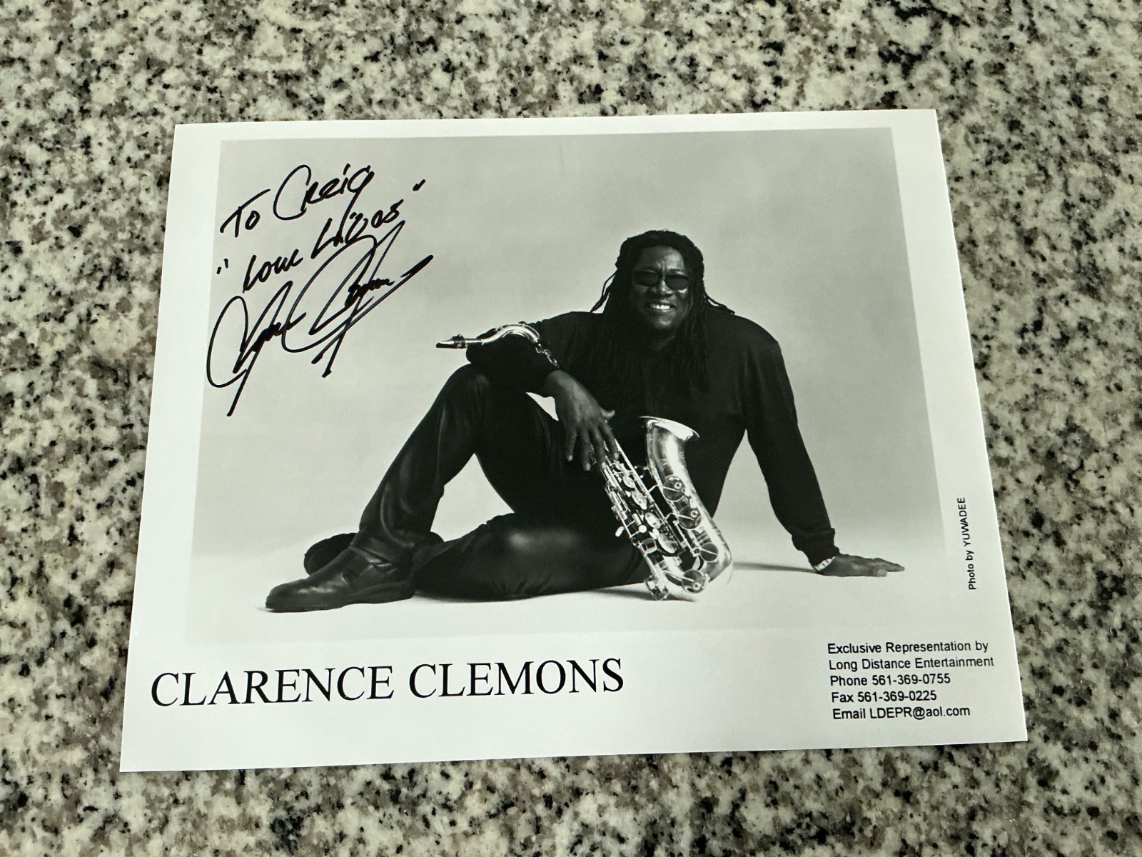 Clarence Clemons autographed E Street Band 8x10 promo photo | eBay